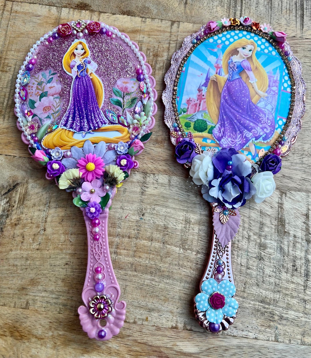 Handheld Mirror Princess Rapunzel Mirror, Handmade Gift for Her / Wife ...