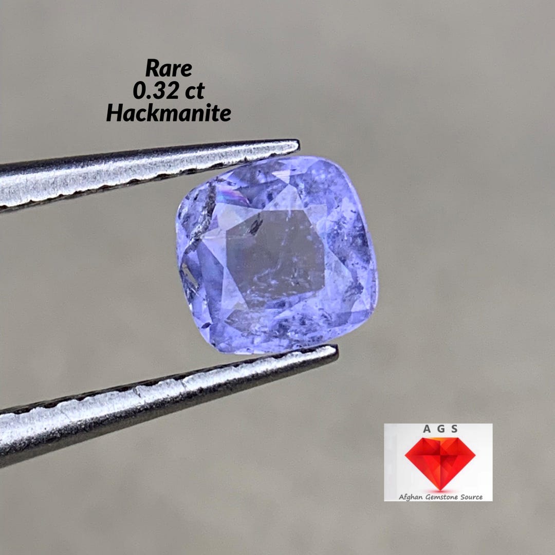 Rare 0.32 Ct Hackmanite With Strong Tenebrescent Color Change and ...