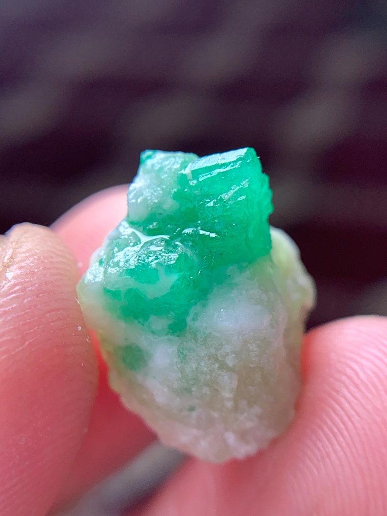 16.78 Ct Swat Emerald: A Compact Crystal With Deep, Focused Beauty - Etsy