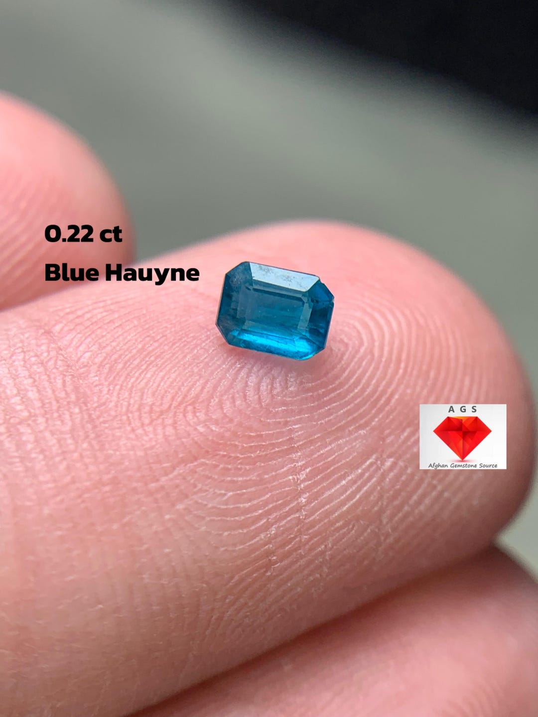 Discover the Elegance of Blue Hauyne: A 0.22 Ct Emerald-cut Gemstone ...