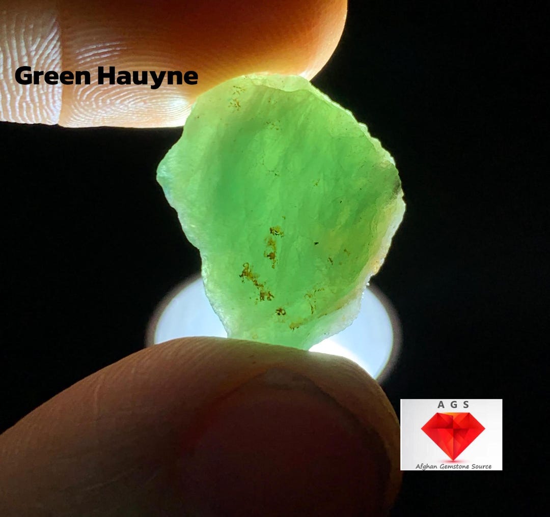 Most Rare 9.25 Ct Green Hauyne Specimen From Badakhshan, Afghanistan - Etsy