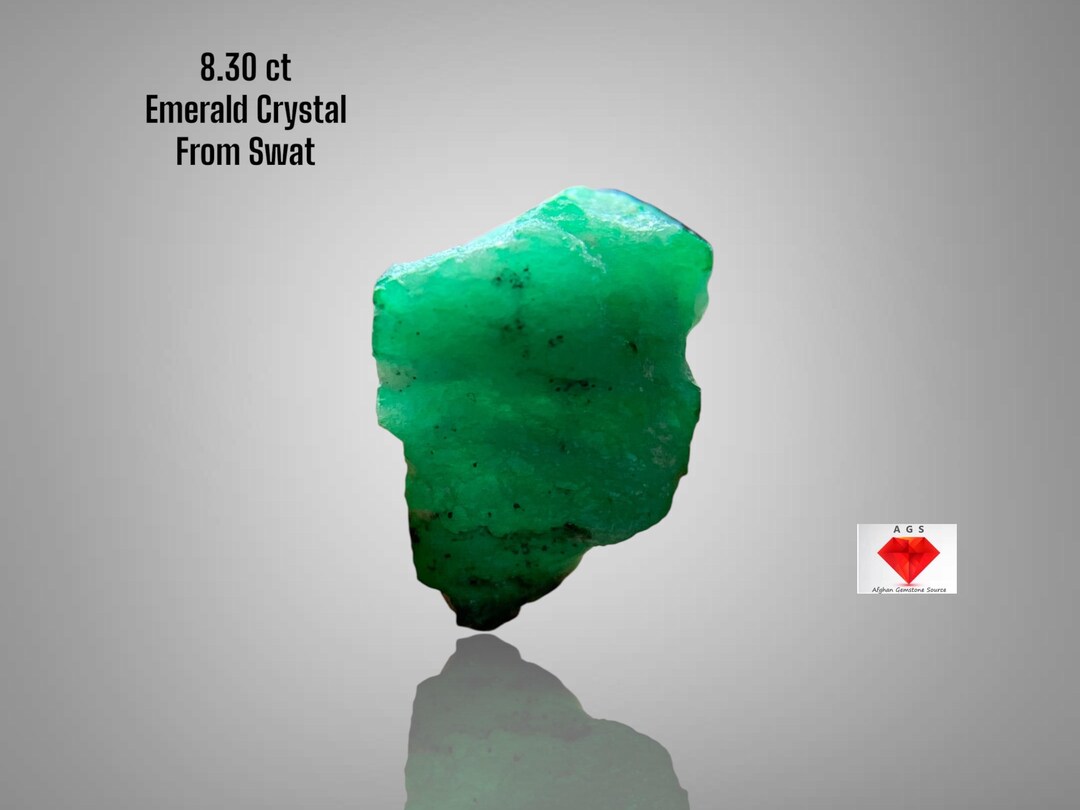 8.30ct Swat Emerald Crystal: Majestic Natural Beauty in Deep Green - Etsy