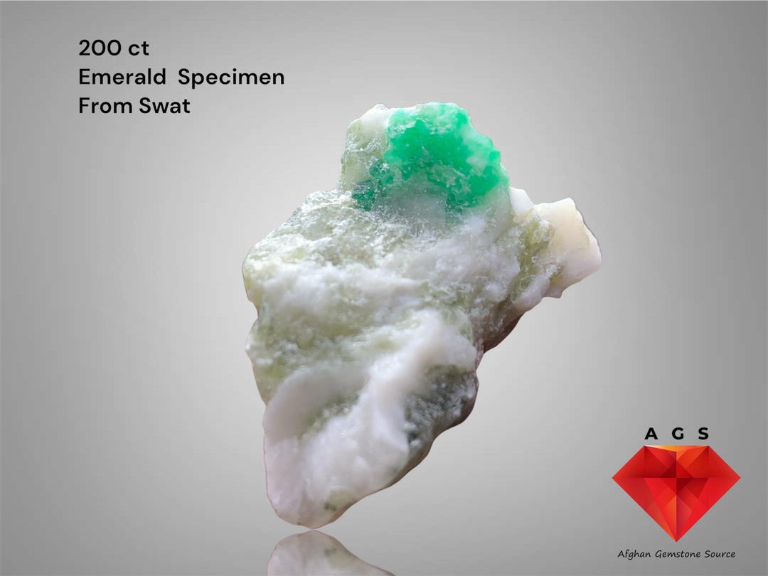 Monumental Green: 200 Ct Swat Emerald Specimen - Etsy
