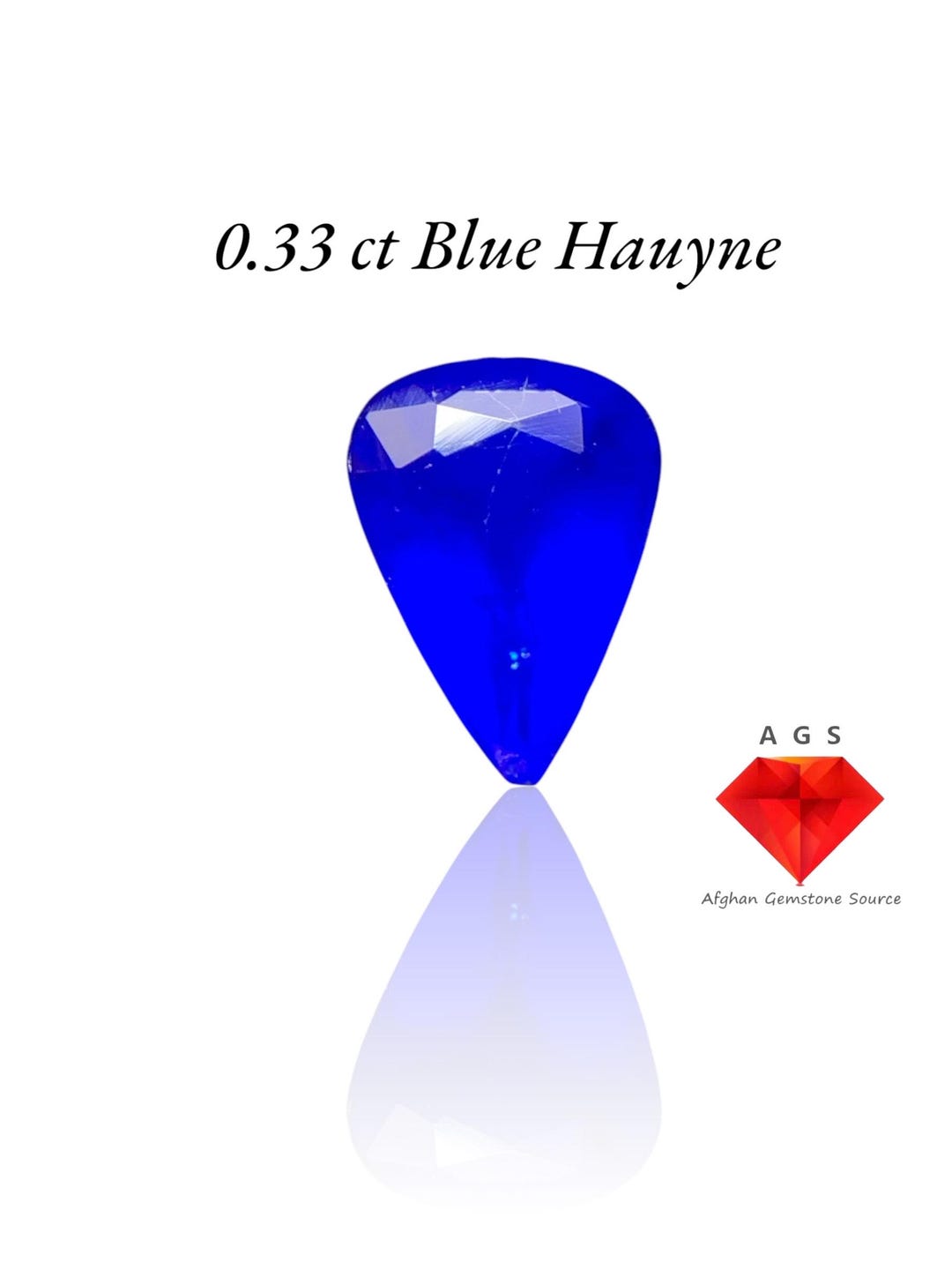 Rare 0.33 Carat Blue Hauyne – Afghan Treasure With Radiant Fluorescence ...