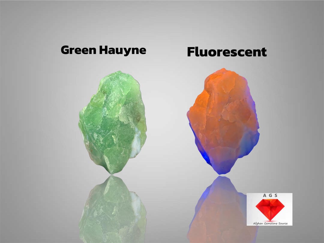 Most Rare 46 Ct Green Hauyne Specimen Combined With Pyrite From ...
