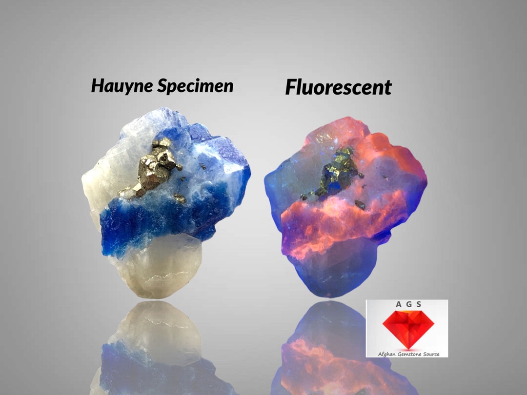 Most Rare 13 Ct Hauyne Specimen Combined With Pyrite From Badakhshan ...