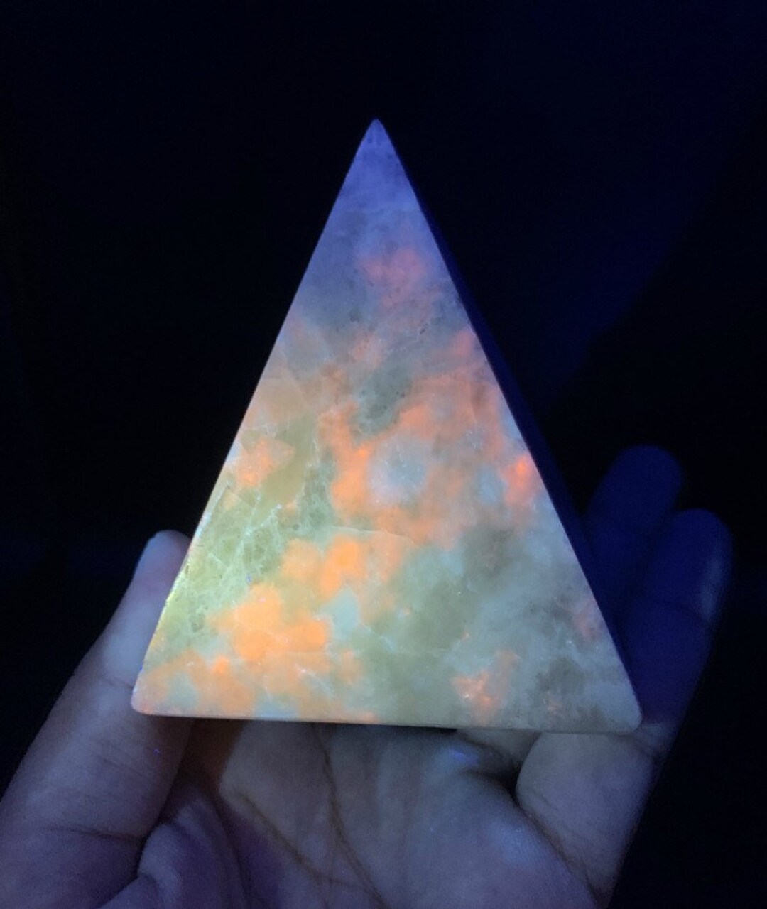 Rare 220 Carat Hackmanite Pyramid From Afghanistan - Etsy