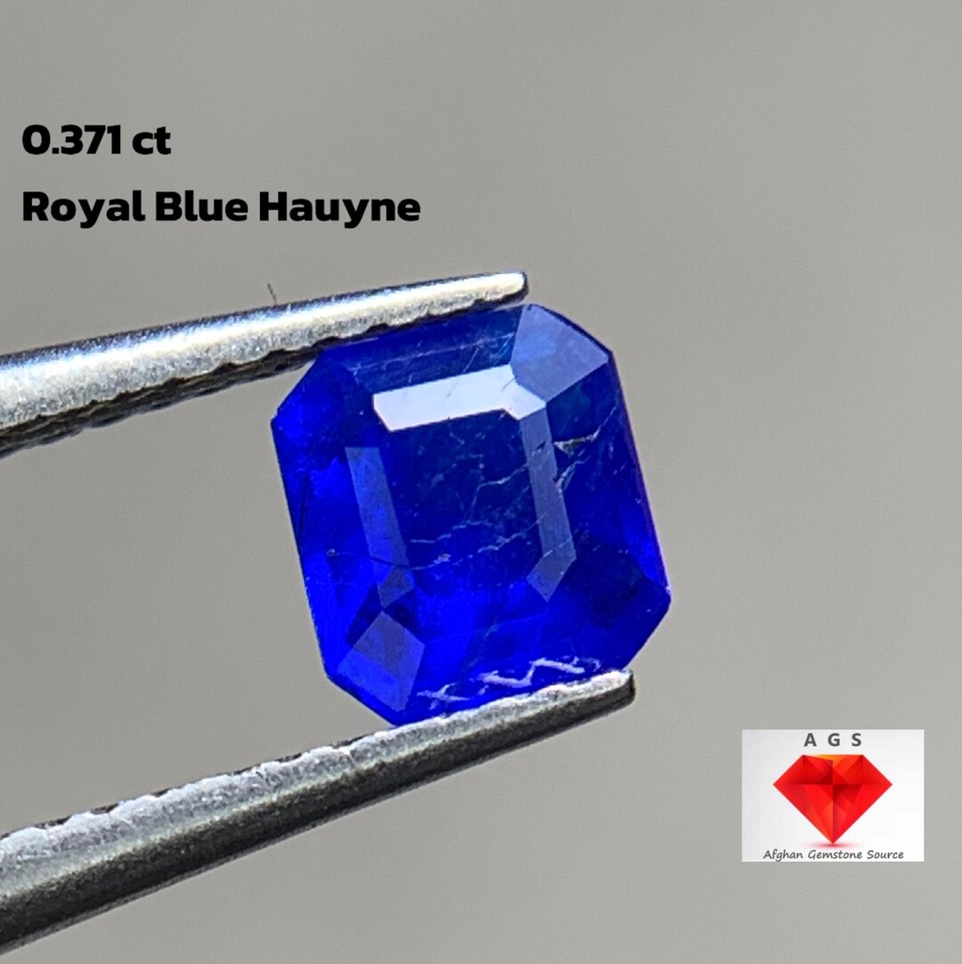 0.371ct Royal Blue Hauyne: A Rare Gemstone of Exceptional Beauty - Etsy