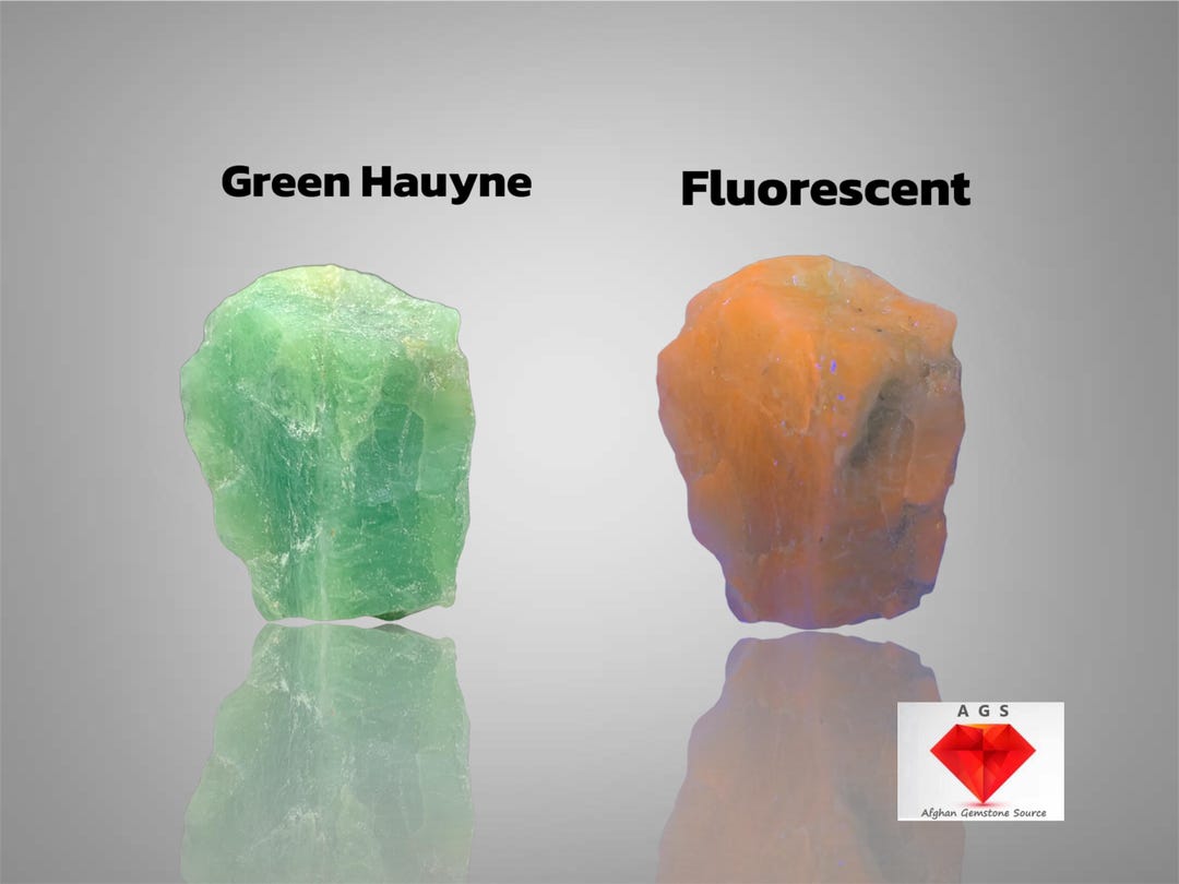 Most Rare 46.30 Ct Green Hauyne Specimen From Badakhshan, Afghanistan ...