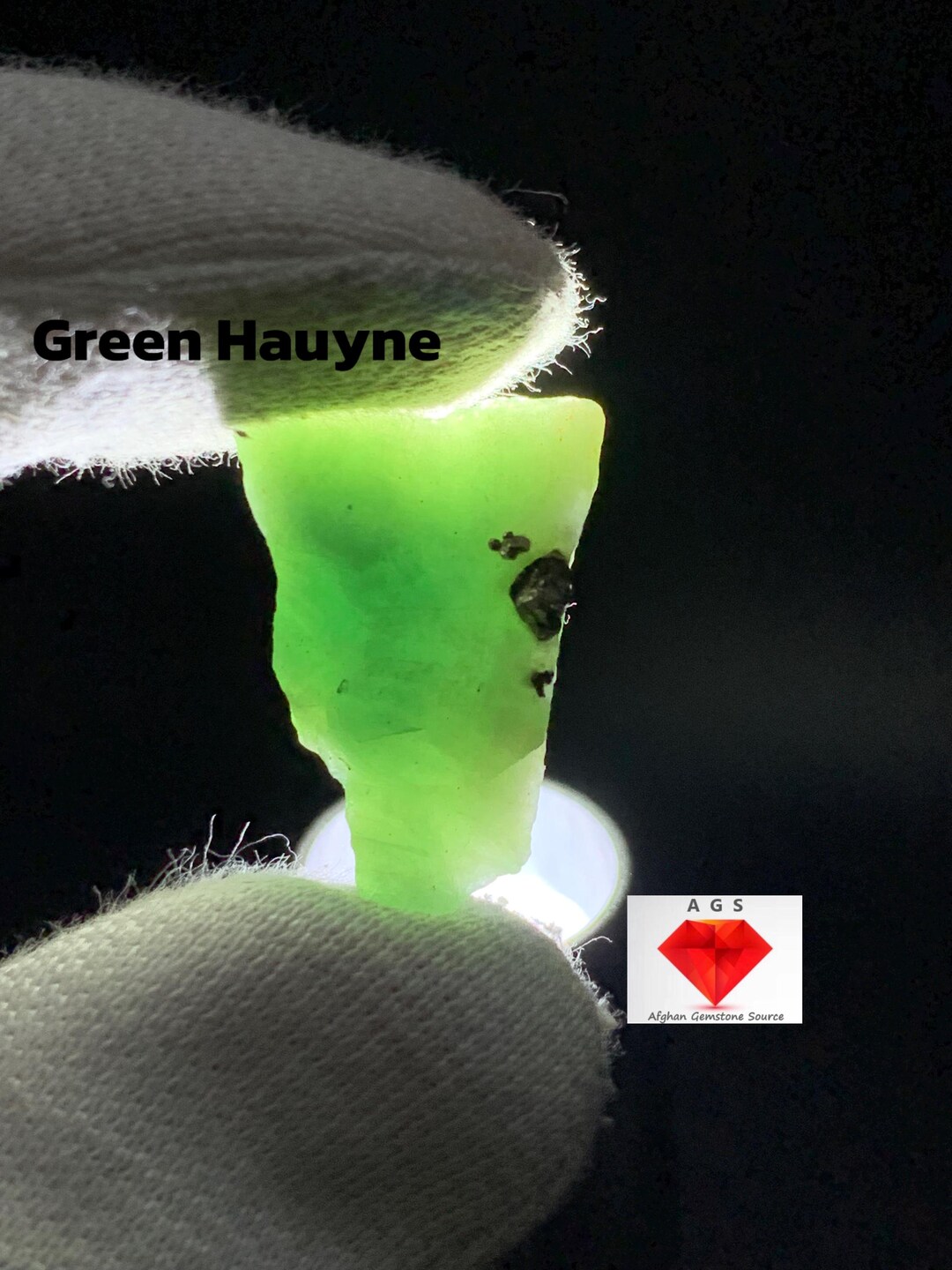 Most Rare 17.50 Ct Green Hauyne Specimen Combined With Pyrite From ...