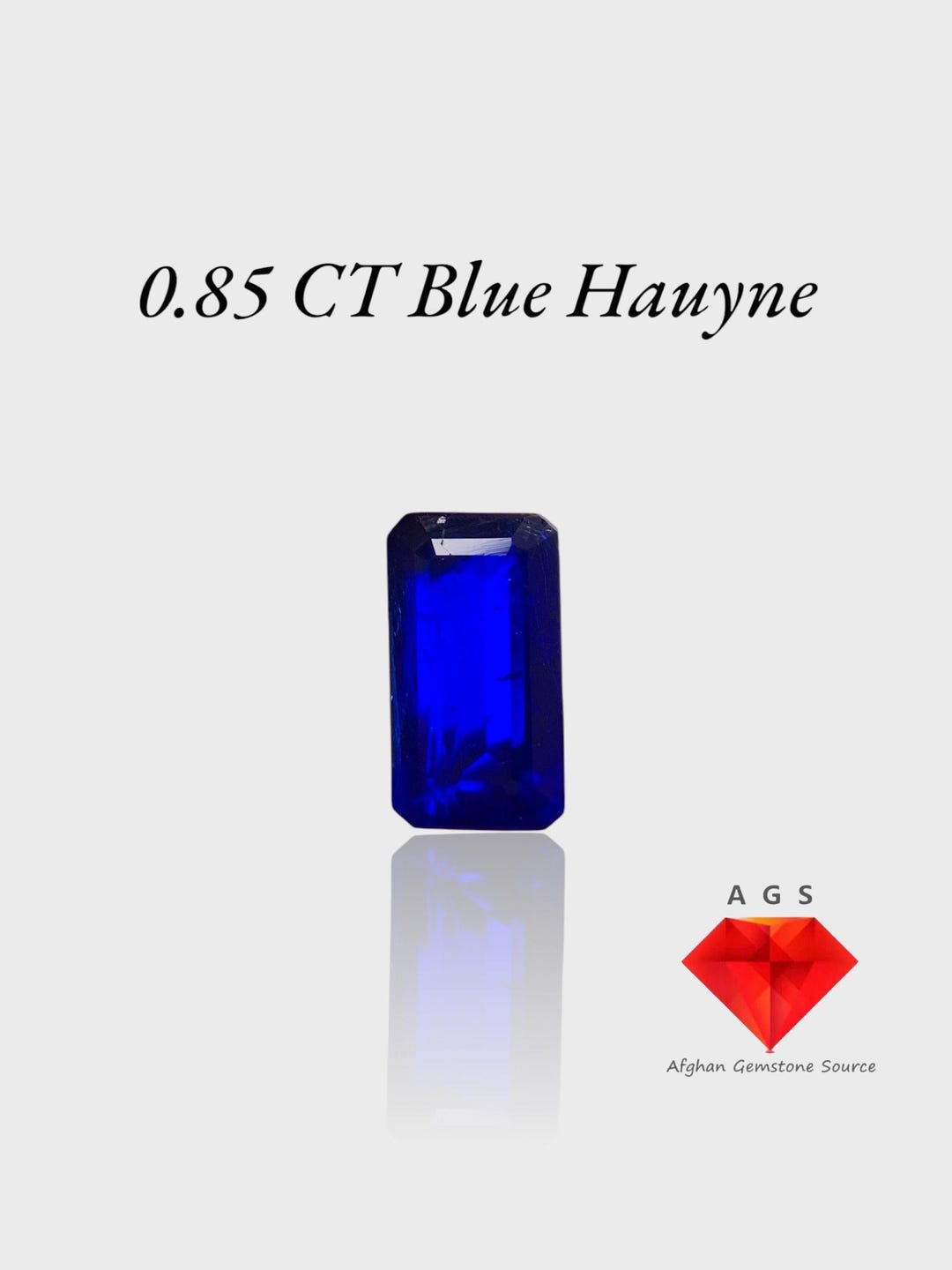 Exquiste 0.85 Carat Rectangular Step Cut Blue Hauyne - Etsy