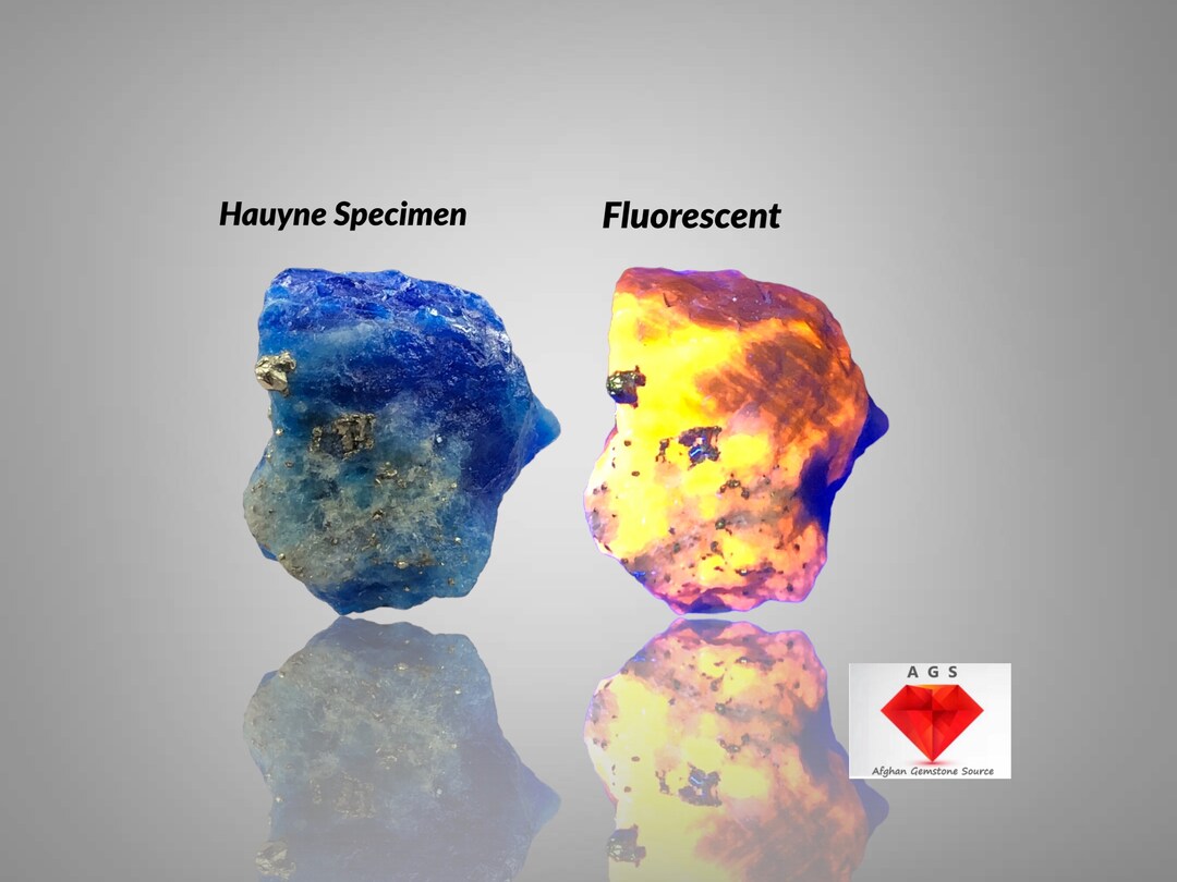 Most Rare 20 Ct Hauyne Specimen Combined With Pyrite From Badakhshan ...