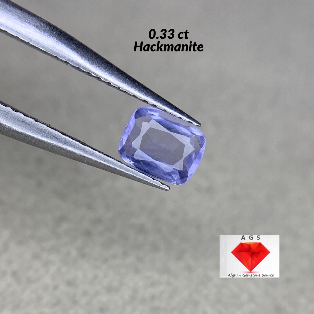 Rare 0.33 Ct Hackmanite With Strong Tenebrescent Color Change and ...