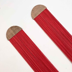 Red Rope Wall Hanging, Macrame Wall Art, Fiber Art Decor, Handmade Wall ...