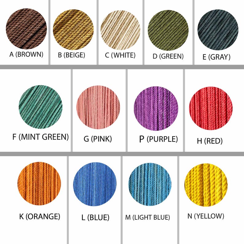 Custom Rope Hanging (13 Colors) | Modern Boho Minimal Wall Decor | 3d ...