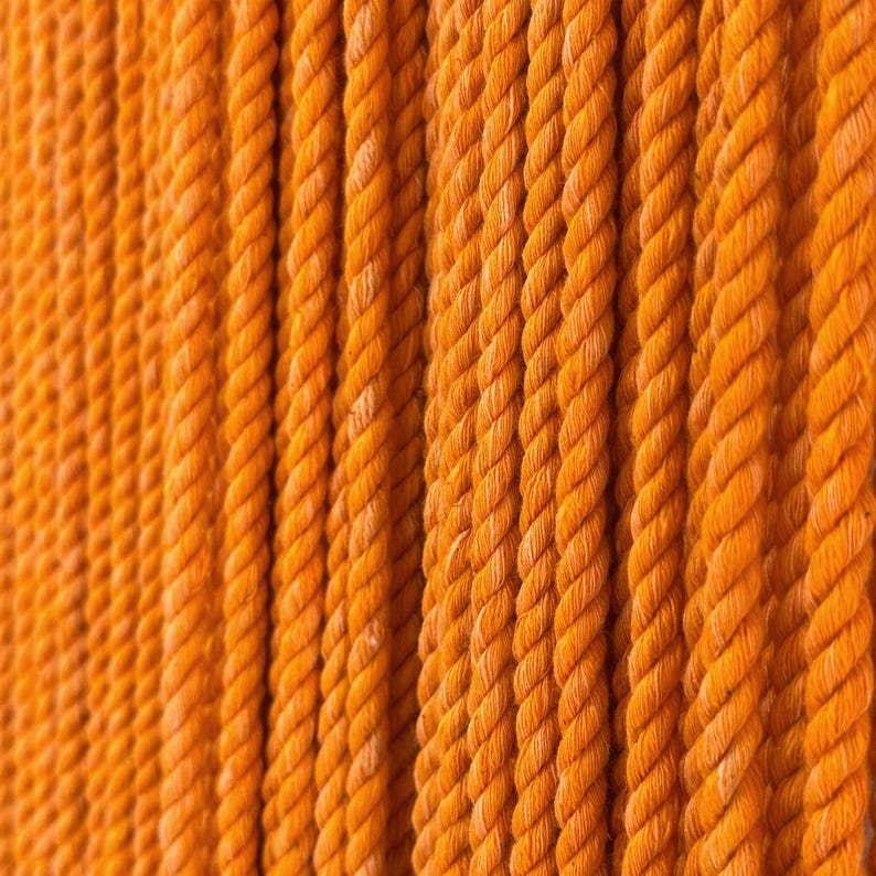Orange Macrame Acoustic Panel Set: 78.7" Fiber Art Decor - Etsy