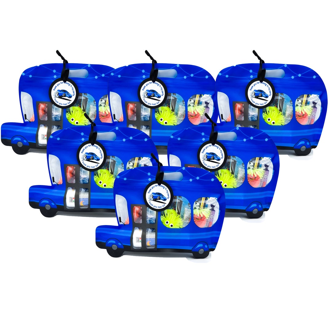 Pre-filled Car Theme Birthday Party Goody Bags, Treat Bags, Toys ...