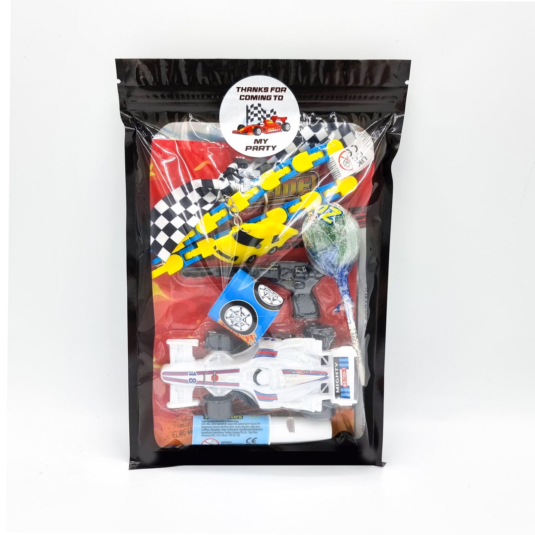 Pre-filled Racing Car Birthday Party Goody Bags for Boys, Favours ...