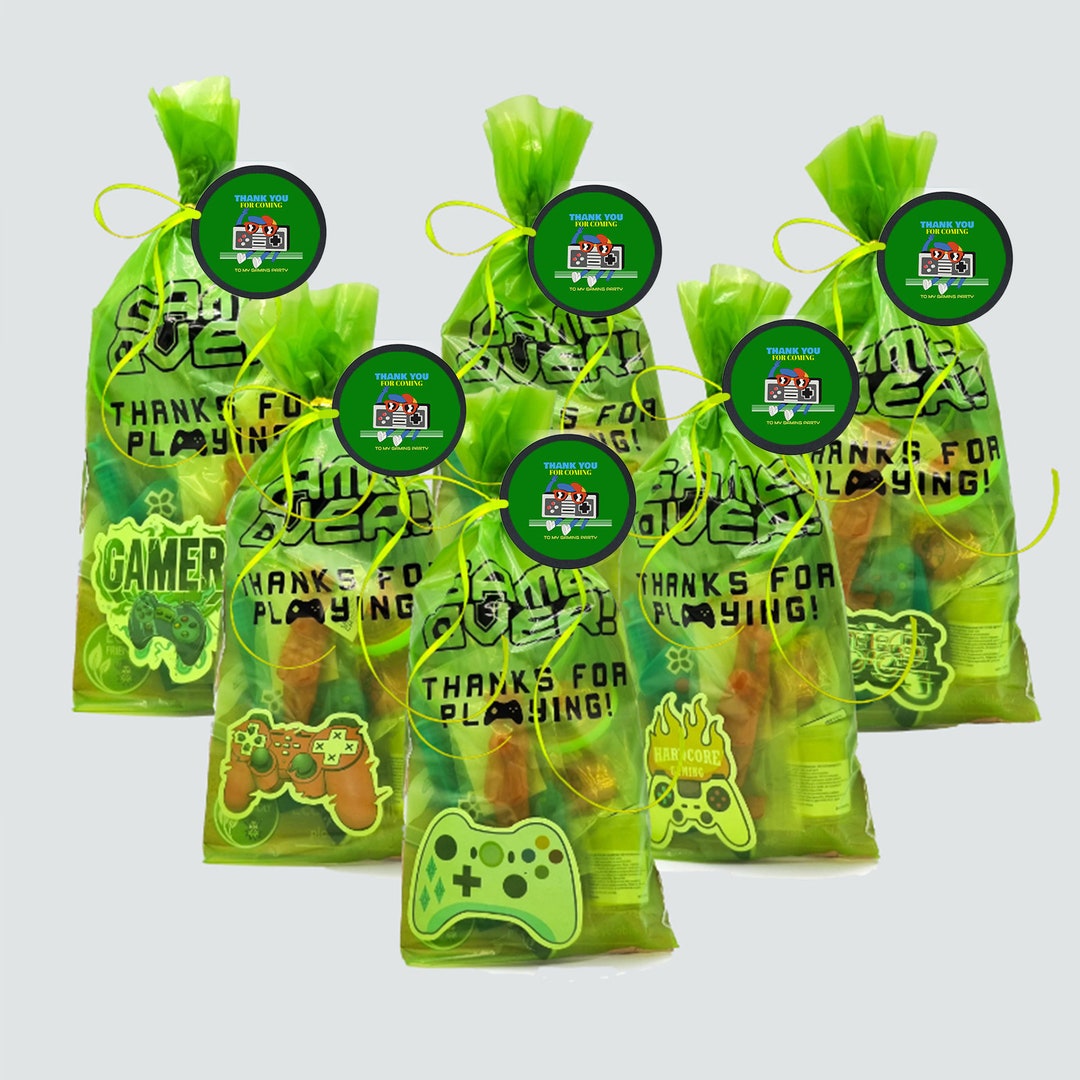 Pre Filled Gamer Party Favours, Goody Bag, Treat Bag, With Toys, Sweets ...