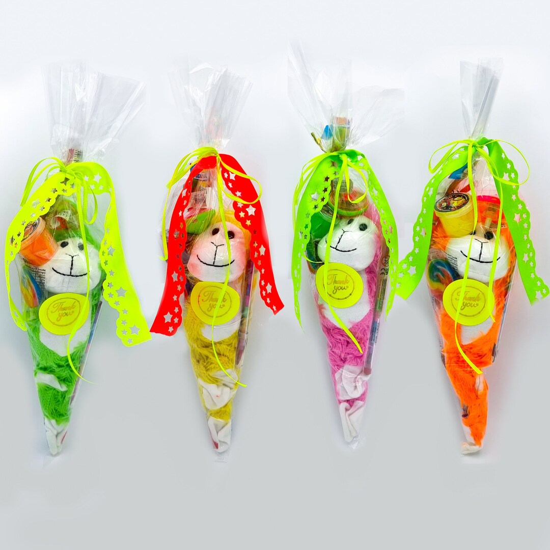 Pre-filled Neon Monkey Birthday Party Favor Goody Bag - Etsy UK