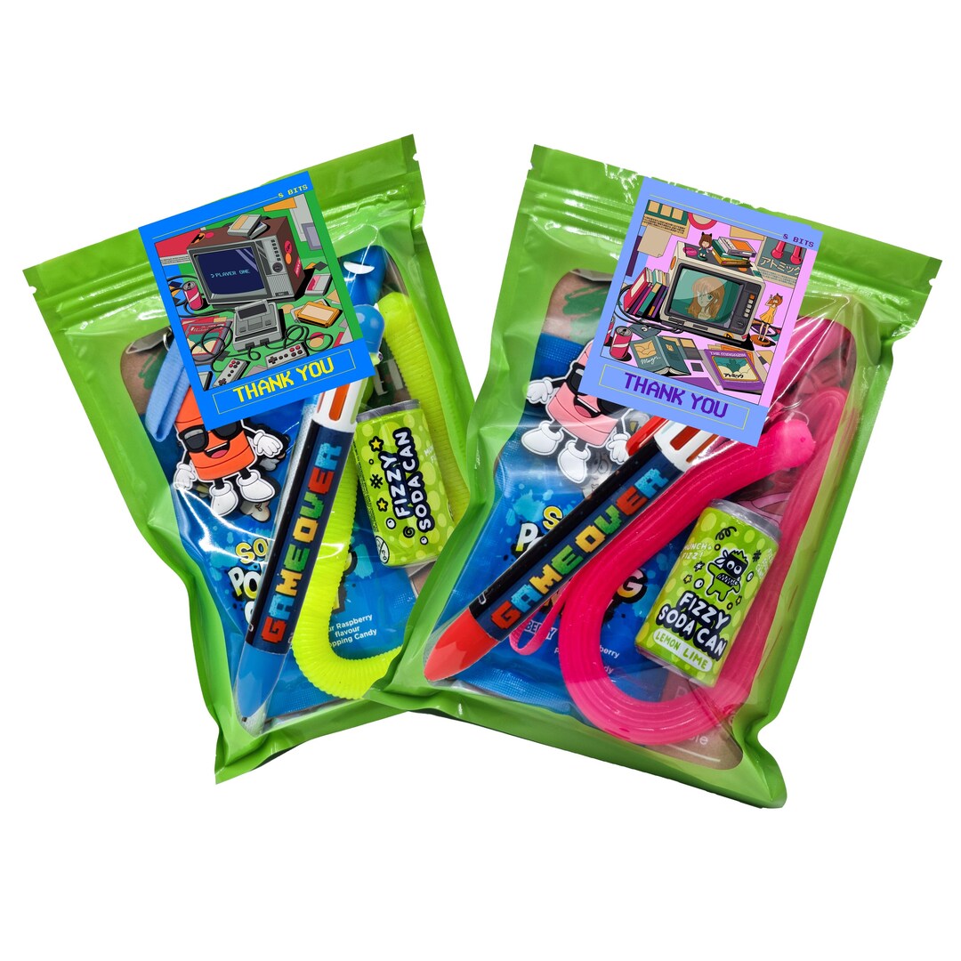 Pre-filled Gamer Tech Birthday Party Goody Bags, Favours With Toys ...
