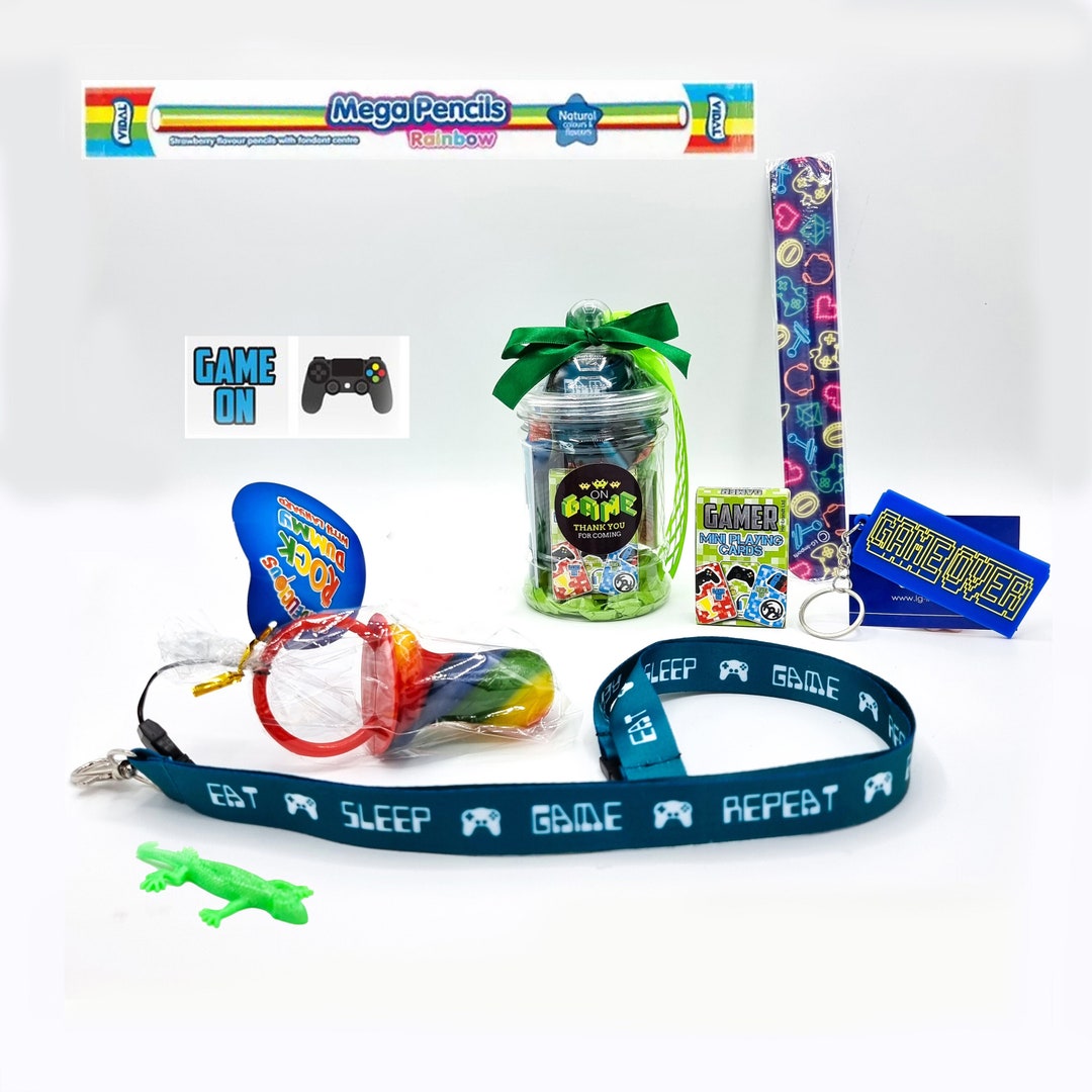 Children Pre Filled Birthday Gaming Party Goody Bags in Jars, Gamer ...