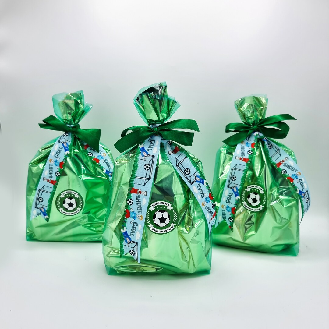 Pre-filled Boys Football Party Goody Bags, With Sweets and Toys, Party ...