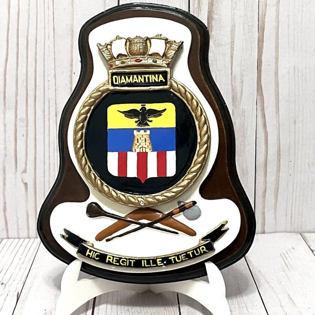HMAS Diamantina Plaque Crest Coat of Arms Royal Australian Navy - Etsy UK