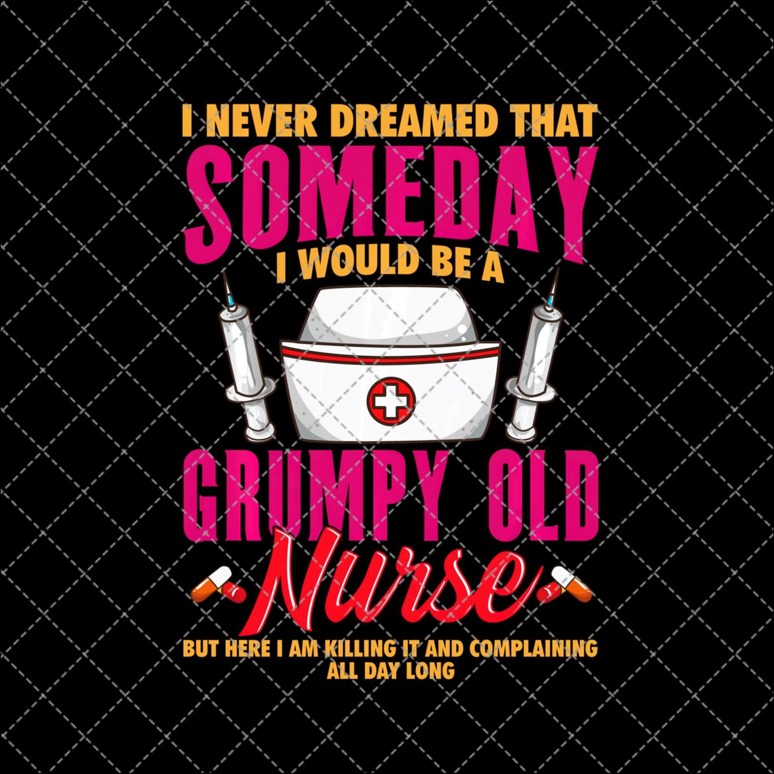 Funny Grumpy Nurse Png Download Png File Png | Etsy