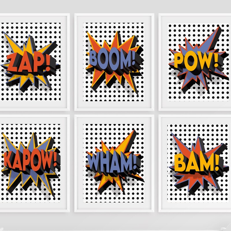 Superhero Posters and Prints - Etsy