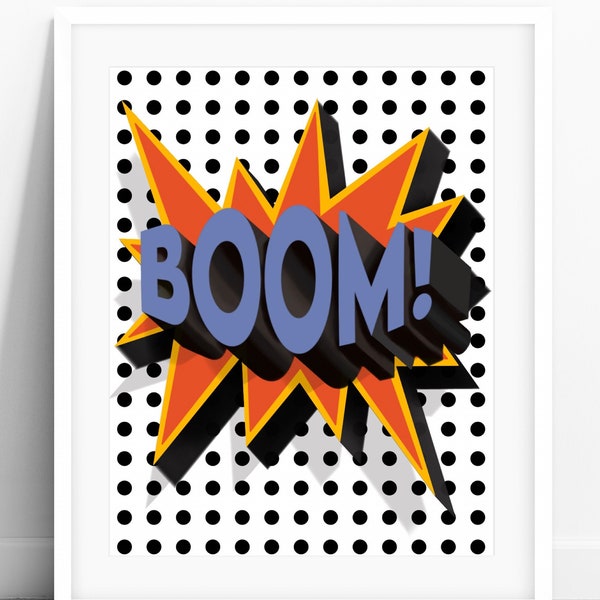 Superhero Pop Art - Etsy