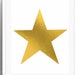 Gold Star Print Gold Foil Star PRINTABLE Wall Art Neutral - Etsy