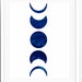 Blue Moon Phases Print Moon PRINTABLE Wall Art Modern - Etsy