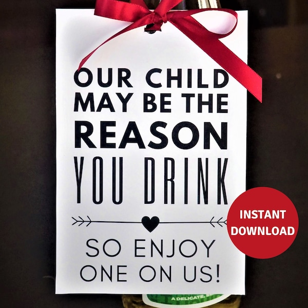 My Child Might. Be the Reason You. Drink - Etsy