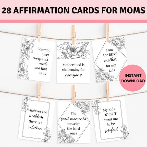 Affirmation Cards Baby Shower - Etsy
