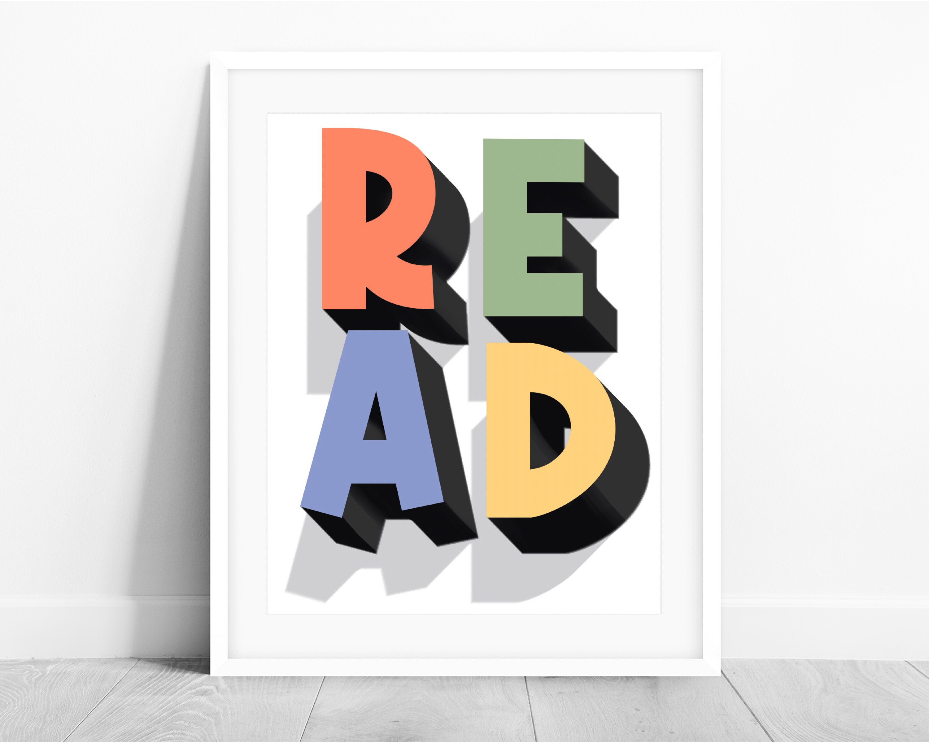 Read Play Printable Wall Art Set of 2 Prints Kids Playroom | Etsy
