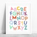 Rainbow Alphabet Printable Wall Art Numbers Wall Art Set of - Etsy