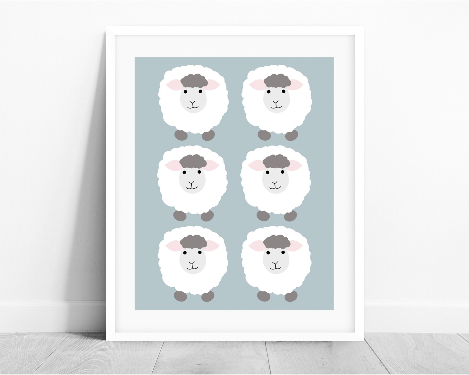 Nursery Counting Sheep PRINTABLE Wall Art Set of 3 Prints - Etsy