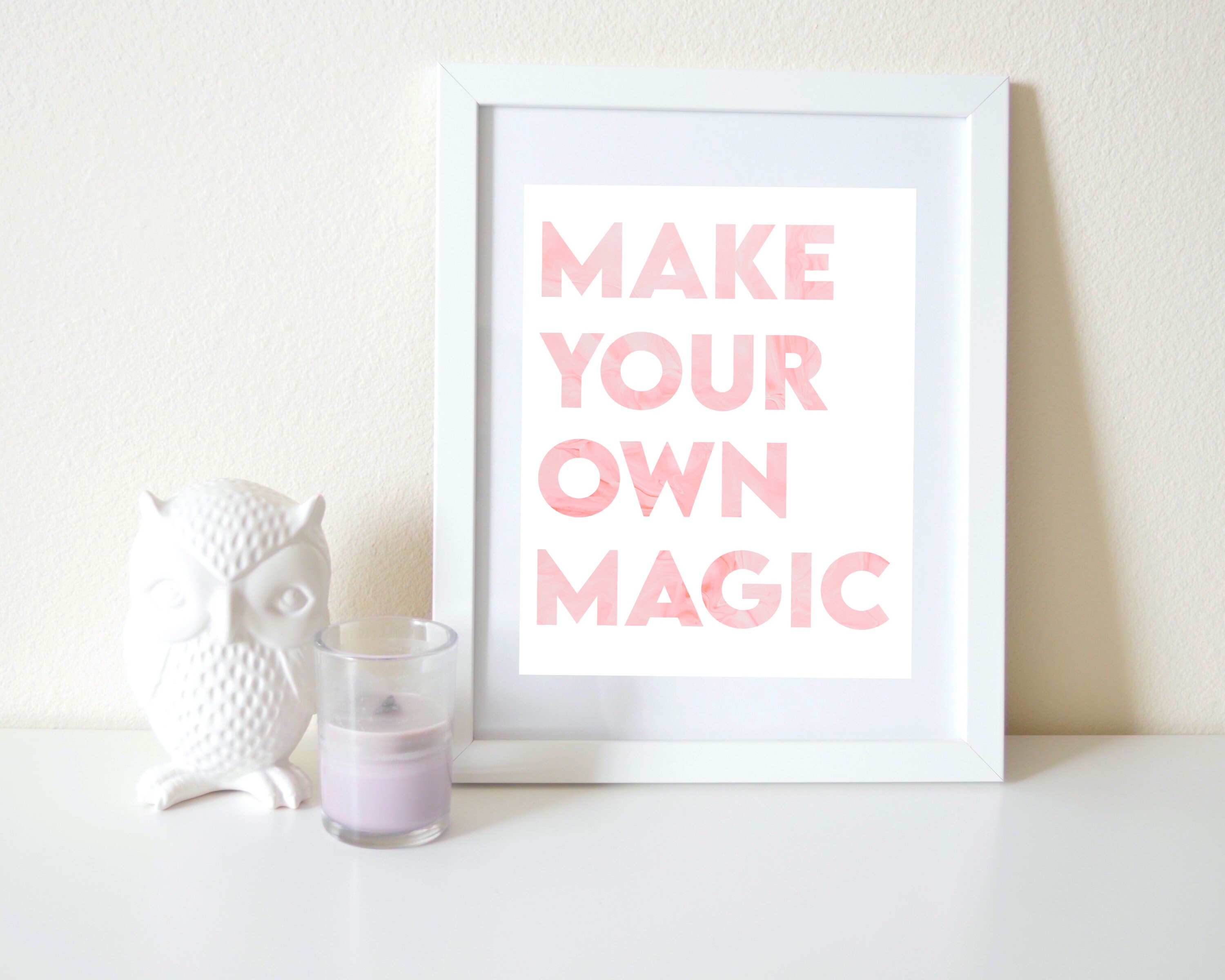 Pink Make Your Own Magic Print Magic PRINTABLE Wall Art - Etsy
