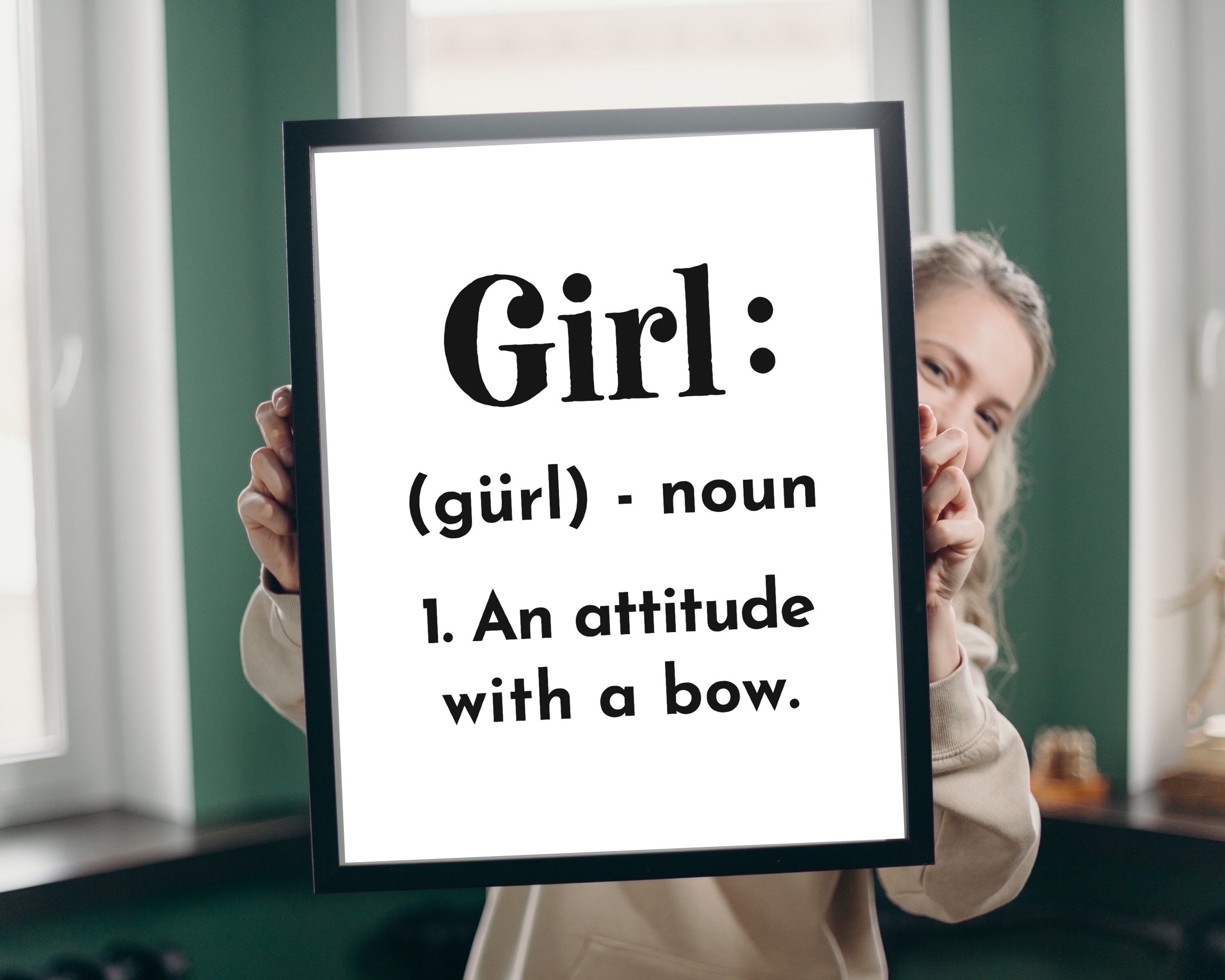 Black Girl Definition Print Funny Girls PRINTABLE Wall Art - Etsy