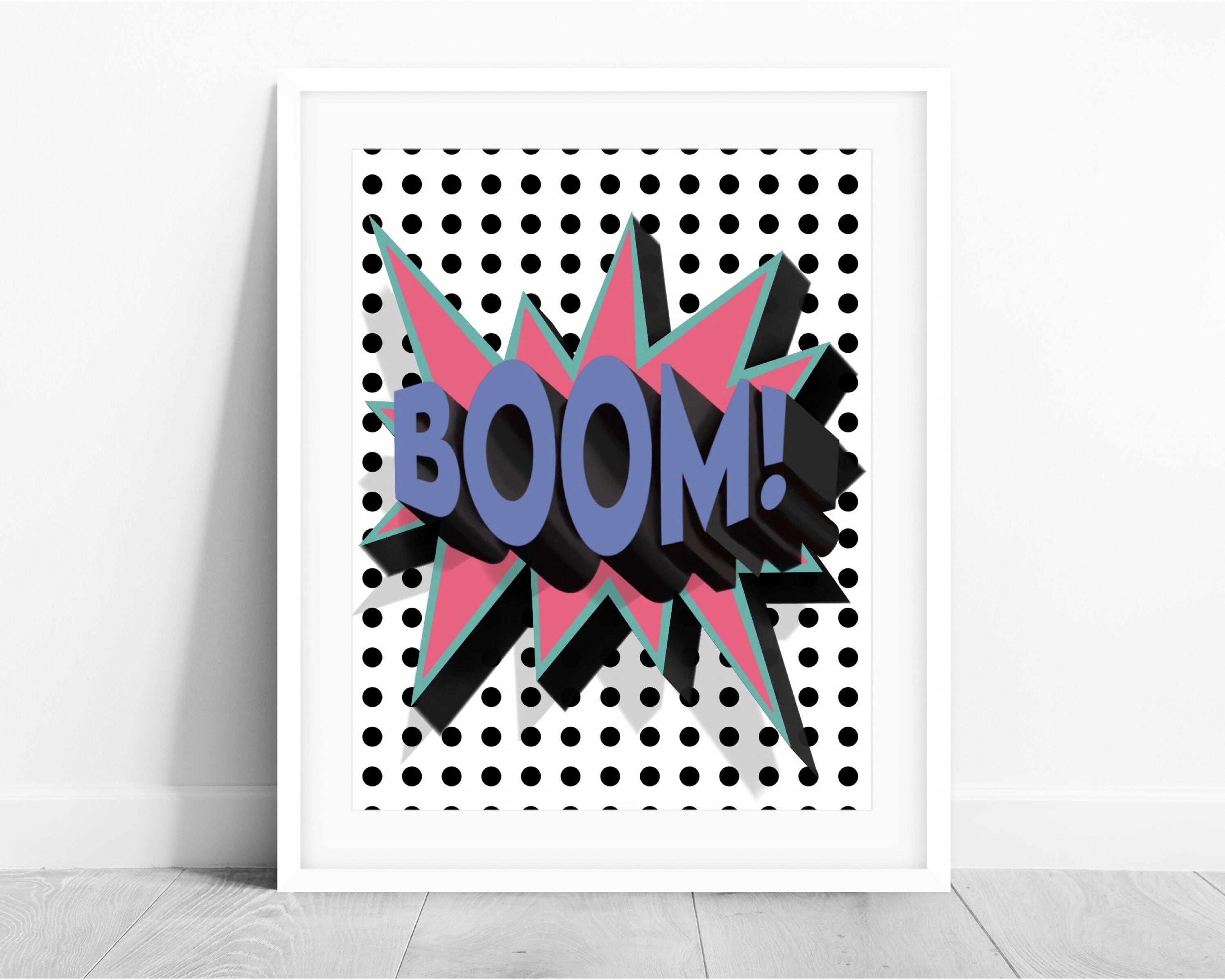 Pop Art Words Boom