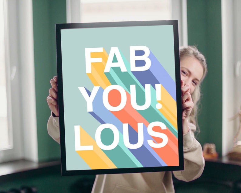 Fabulous Print Fabulous PRINTABLE Wall Art Kids Room Decor - Etsy