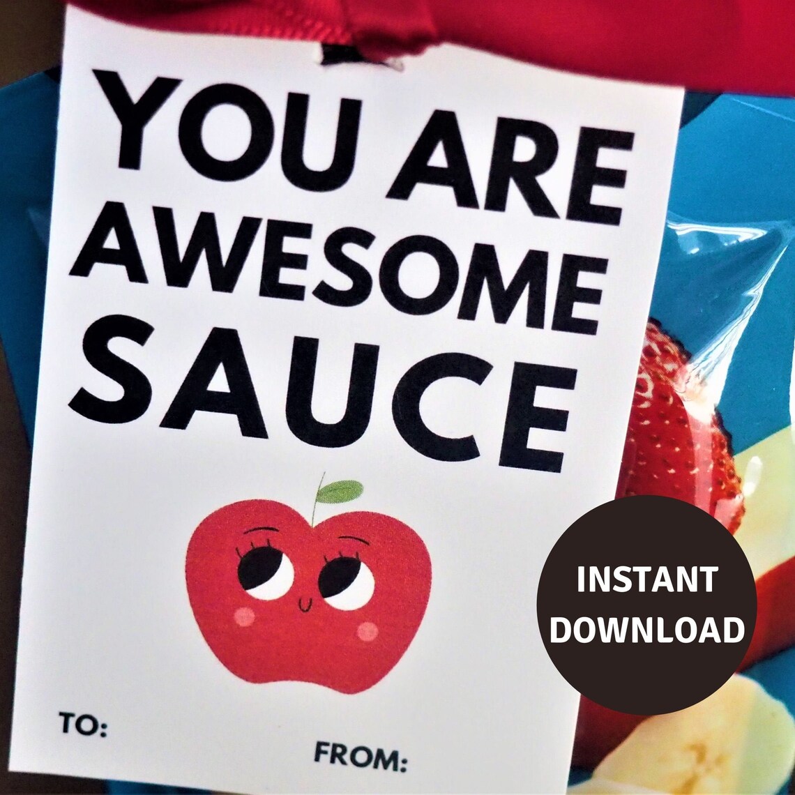 Awesomesauce Applesauce Valentine Daycare Classroom | Etsy