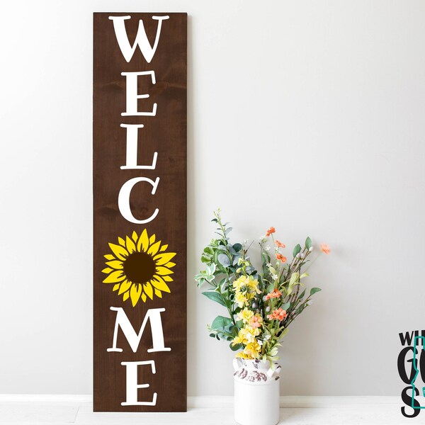 Sunflower Porch Sign - Etsy
