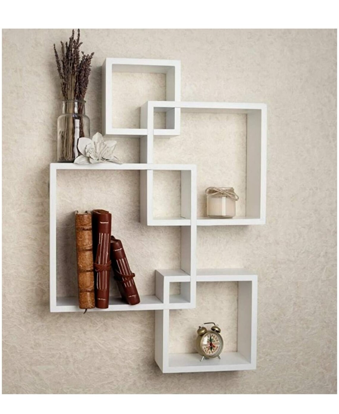 Modern Intersecting Wall Shelf/ Home Wall Decor Set of 4 in | Etsy