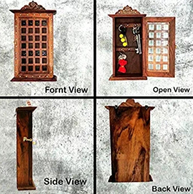 Key Holder Boxwooden Key Cabinet Handmade Key House/wooden - Etsy