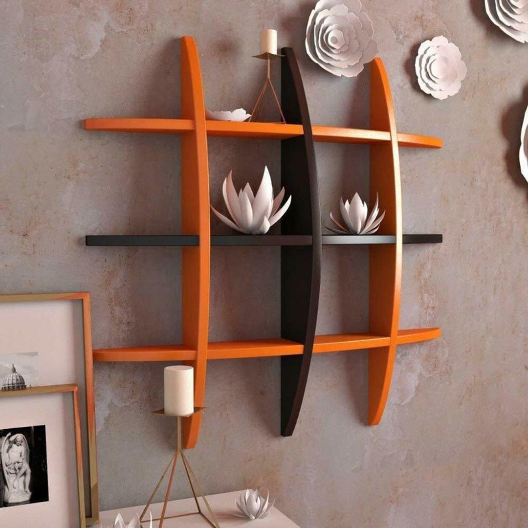Modern Floating Wall Shelves / Wall Shelf / Corner Shelf Wood Shelf ...