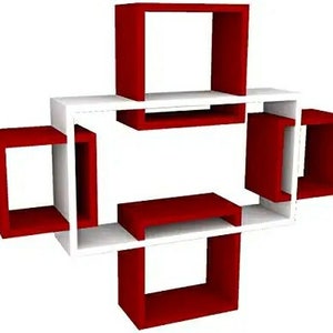 Modern Unique Style Intersecting Wall Shelf/ Home Wall Decor - Etsy