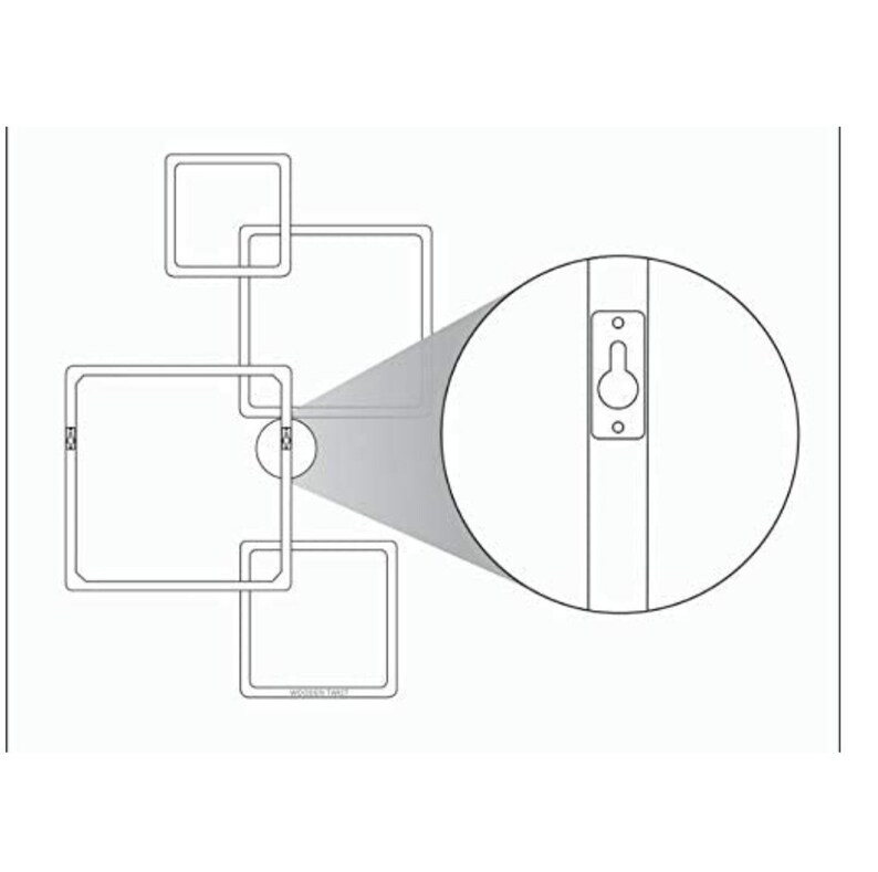 Modern Intersecting Wall Shelf/ Home Wall Decor Set of 4 in - Etsy