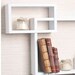 Wooden Wall Shelf set of 3 Intersecting Wall Shelves/book Shelf ...